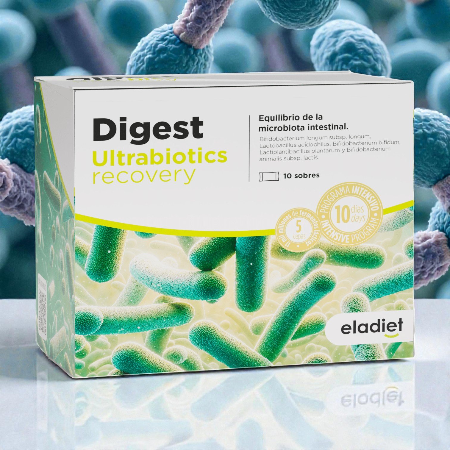 Digest Ultrabiotics recovery 10 sobres. Eladiet. LaCasadelesHerbes